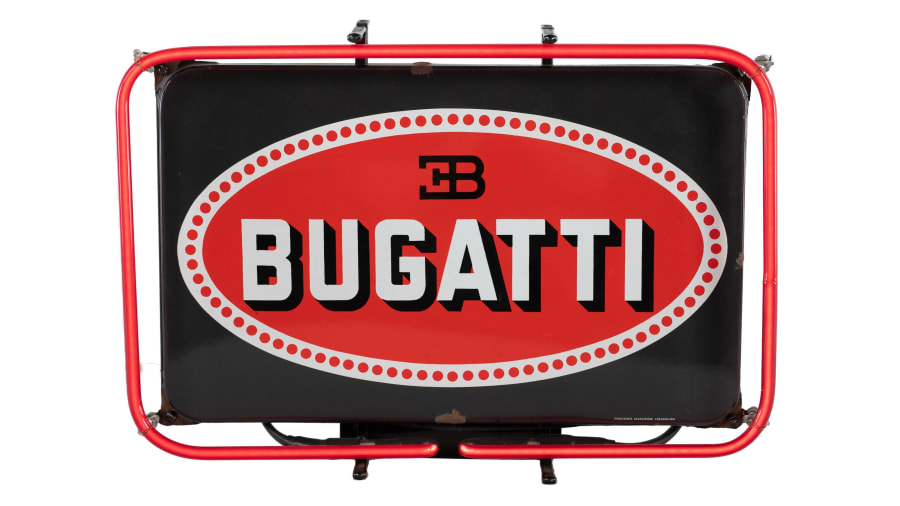Bugatti Single-Sided Porcelain Neon Sign for sale at Monterey 2022 as ...
