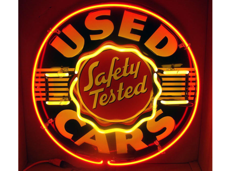 Used Cars Neon Sign at Chicago 2013 as H43 - Mecum Auctions
