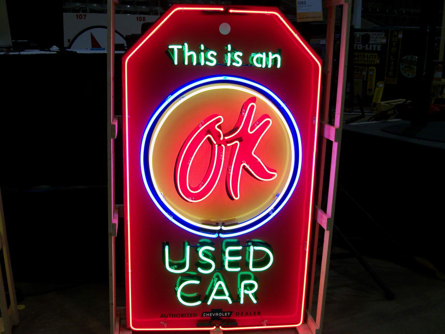 OK Tag Neon Sign SSTN 48in for sale at Chicago 2013 as K82 - Mecum Auctions