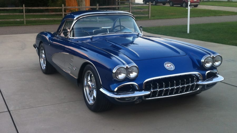 1960 Blue Corvette