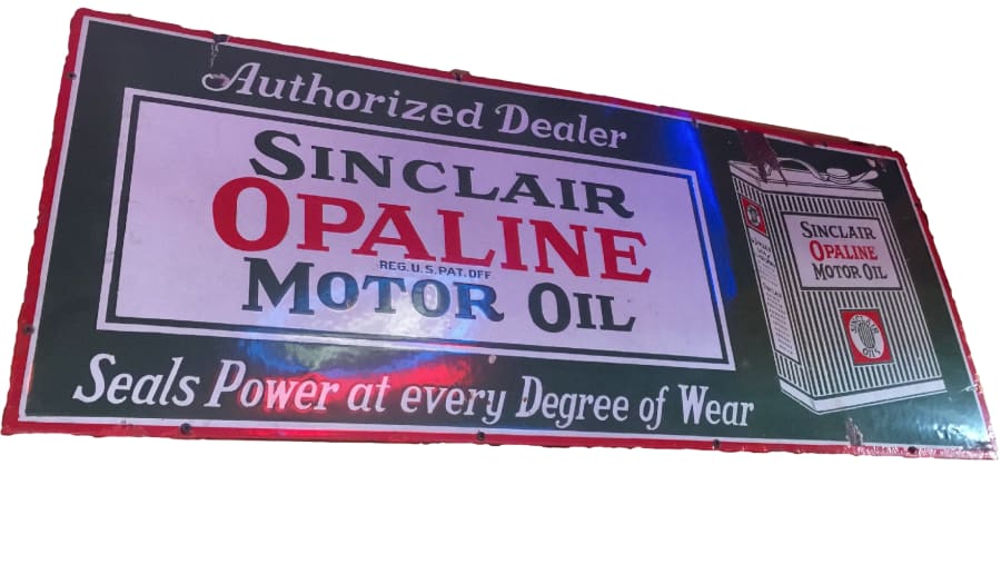 Sinclair Opaline Motor Oil Sign SSP 48x20 for Sale at Auction - Mecum ...
