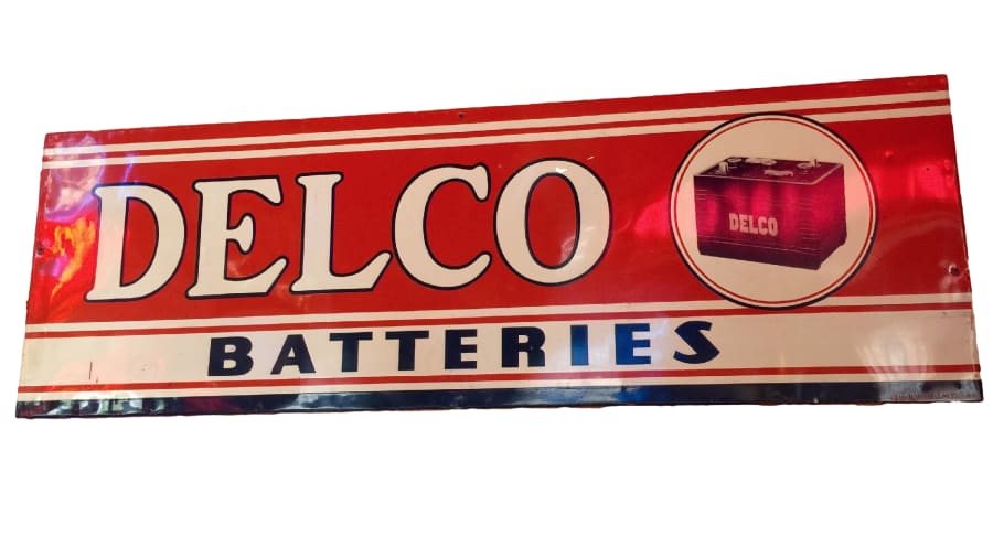 Delco Batteries Sign SST 63x21 at Chicago 2015 as J52 - Mecum Auctions