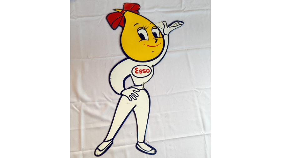 Esso Oil Drop Woman Sign SSP 18x36 at Chicago 2015 as J80 - Mecum Auctions