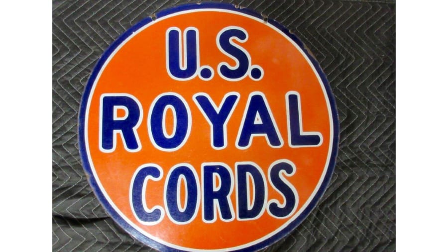 US Royal Cords Tire Sign SSP 24x24 at Chicago 2015 as K54 - Mecum Auctions