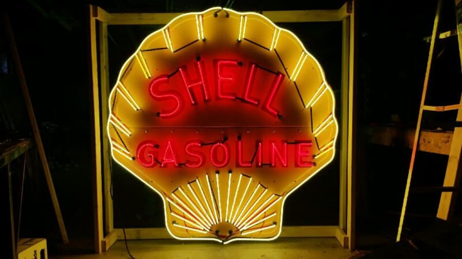 Shell Gasoline Neon 2 Piece Sign SSPN 72x72 at Chicago 2015 as K83 ...