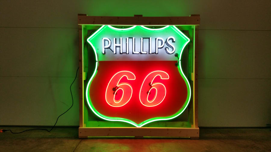 Phillips 66 Neon Shield Sign SSPN 48x48x9 at Chicago 2015 as K93 ...