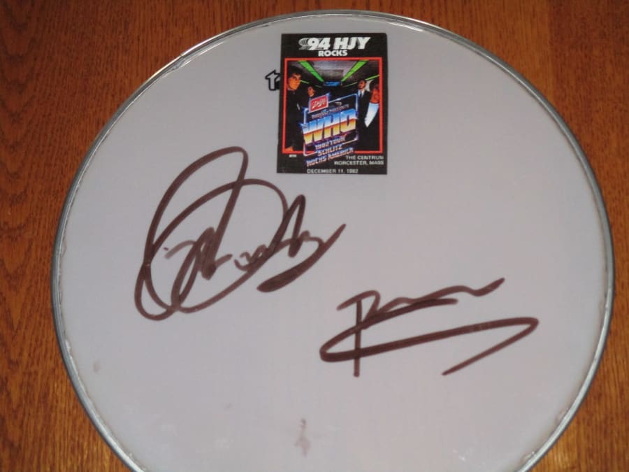 The Who Autographed Full Size Drumhead for Sale at Auction - Mecum Auctions