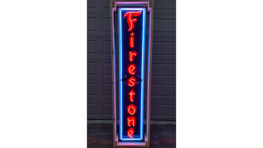 Firestone Porcelain Neon Sign SSPN 96x18 at Chicago 2016 as J34 - Mecum ...