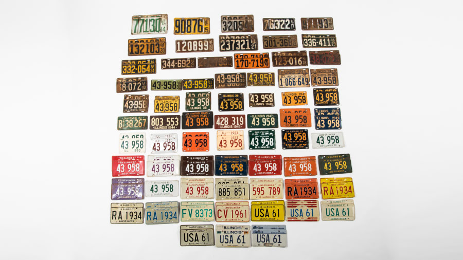 Assorted Lot Of Illinois License Plates Lot Of 118 for sale at Chicago ...