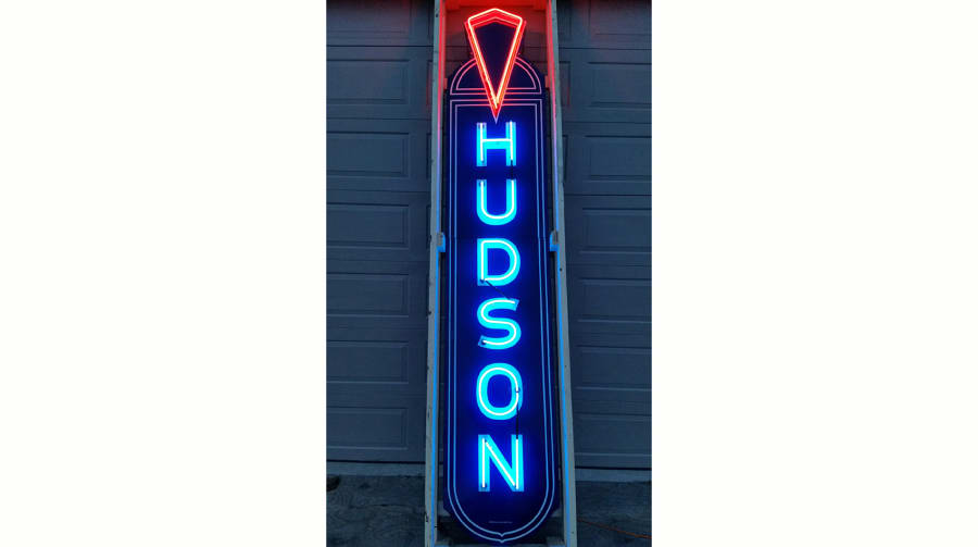 Hudson Porcelain Neon Sign SSPN at Chicago 2016 as K65 - Mecum Auctions