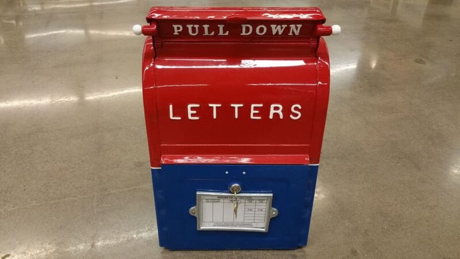 Us Mail Letter Cast Iron Drop Box 13x20x9 for Sale at Auction - Mecum ...