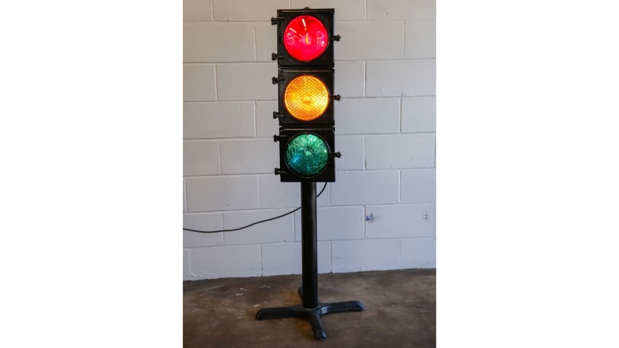 Vintage Eagle Traffic Signal Light On Stand 6x12x58 at Chicago 2018 as ...
