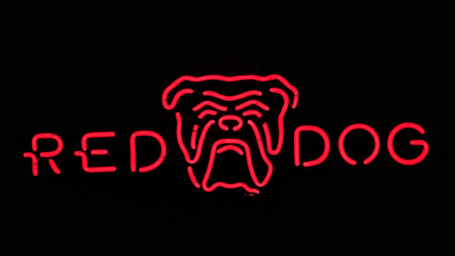 Red Dog Beer Window Neon, Reproduction at Chicago 2018 as Z362 - Mecum ...