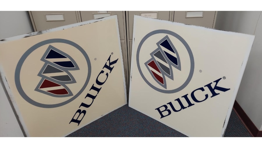 Buick Single-Sided Signs at Chicago 2021 as Z164 - Mecum Auctions