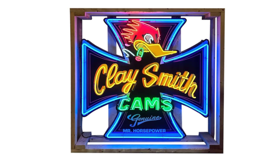Custom Clay Smith Cams Single-Sided Tin Neon Sign at Chicago 2021 as ...