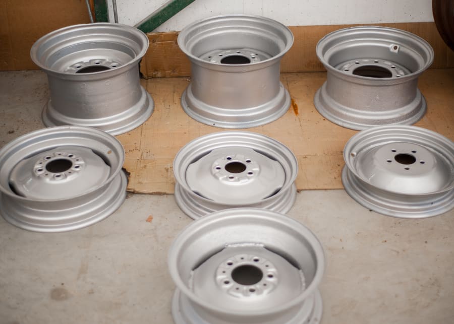 7 Silver Rims Various Sizes for sale at Ontario Tractor Auction 2017 as ...