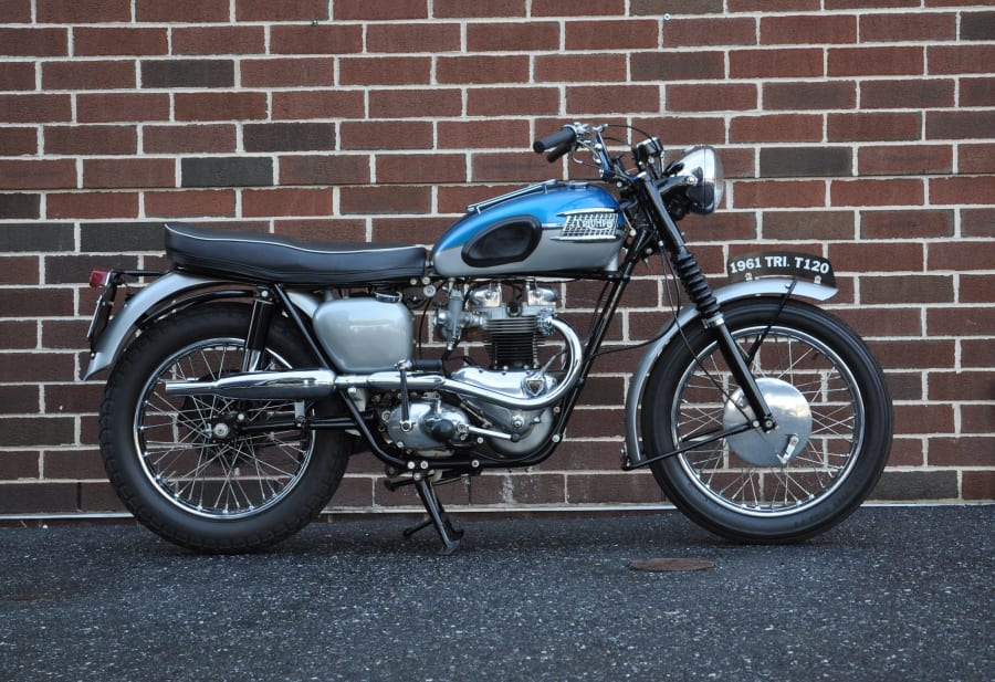 1961 Triumph T120c Bonneville Scrambler at Monterey Motorcycles 2015 as ...