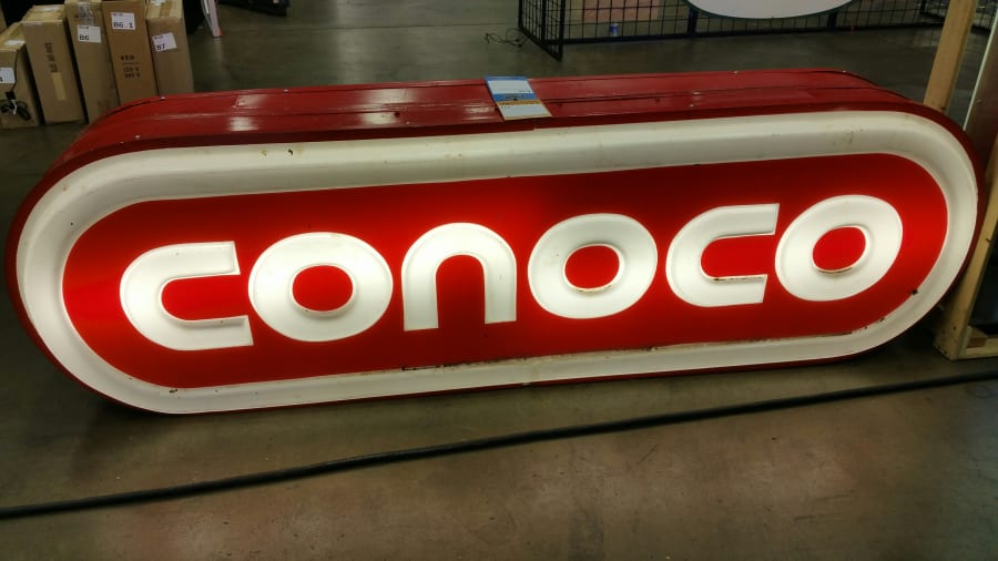 Conoco Lighted Sign 96x30 for sale at Dallas 2015 as J21 - Mecum Auctions
