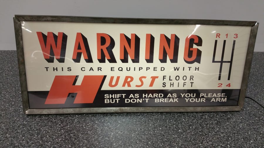 Hurst Shifter Lighted Sign 24x10x4 at Dallas 2015 as K25 - Mecum Auctions