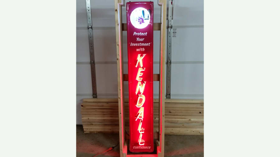 Kendall Motor Oil Neon Sign SSTN 71x12 at Dallas 2016 as J9 - Mecum ...