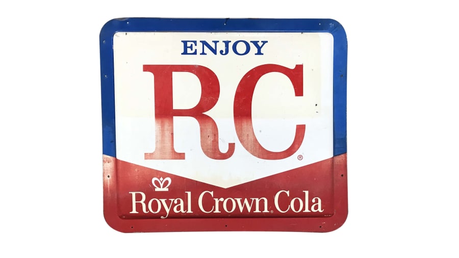 Original 1960s General Store RC Cola Single-Sided Galvanized Tin ...
