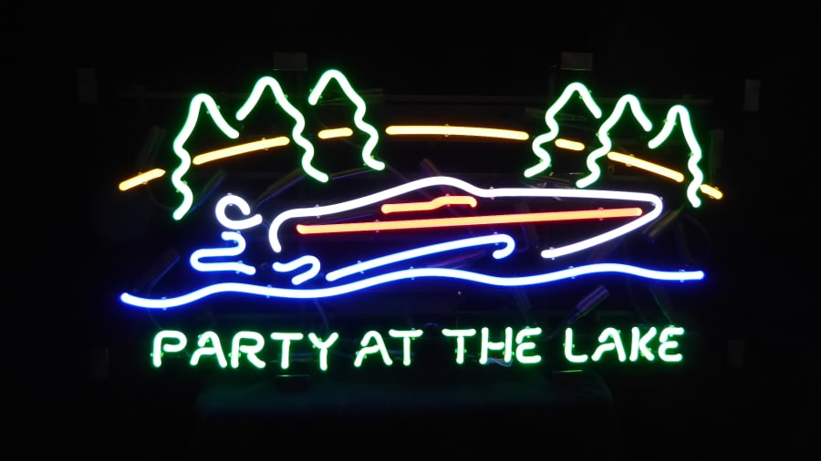 Party At The Lake Neon Sign at Dallas 2021 as Z207 - Mecum Auctions