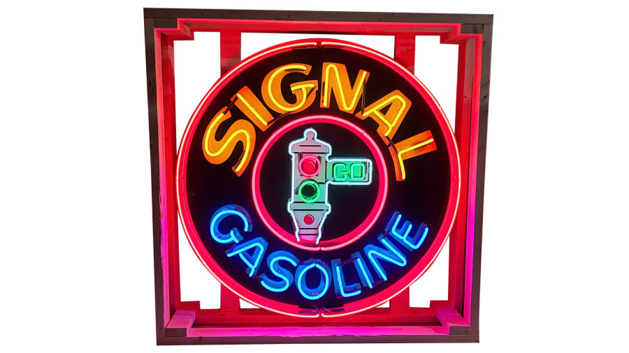 Custom Signal Gasoline Tin Neon Sign for sale at Dallas 2021 as Z220 ...