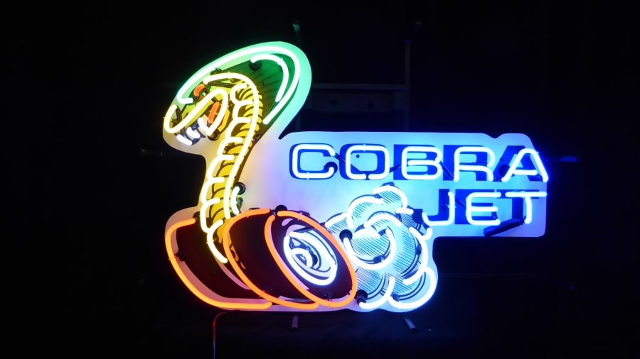 Cobra Jet Neon Sign for sale at Dallas 2021 as Z312 - Mecum Auctions