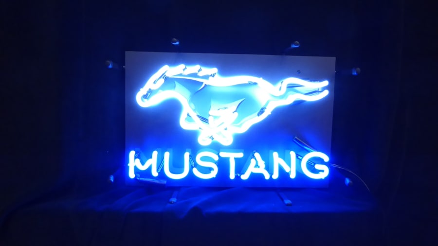 Mustang Neon Sign at Dallas 2021 as Z405 - Mecum Auctions