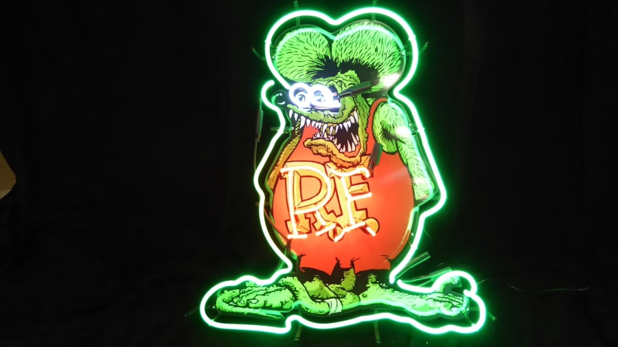 Rat Fink Neon Sign at Dallas 2021 as Z414 - Mecum Auctions
