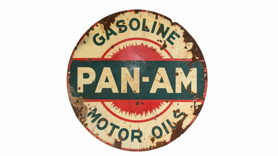 Pan-Am Single-Sided Porcelain Sign for Sale at Auction - Mecum Auctions