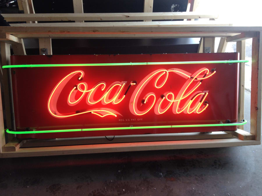 Coca Cola Neon Sign SSPN 44x16 at Denver 2015 as K19 - Mecum Auctions