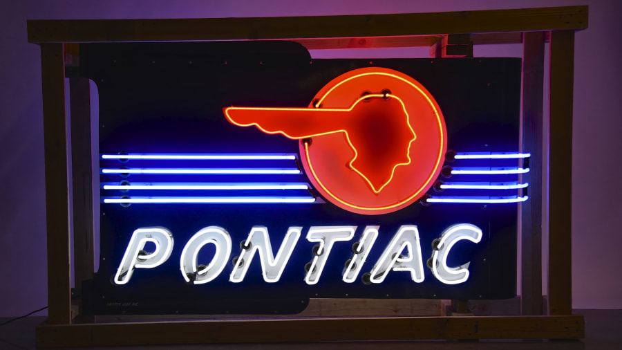 Pontiac Dealership Horizontal Neon Sign DSP 75x46x16 at Denver 2016 as ...