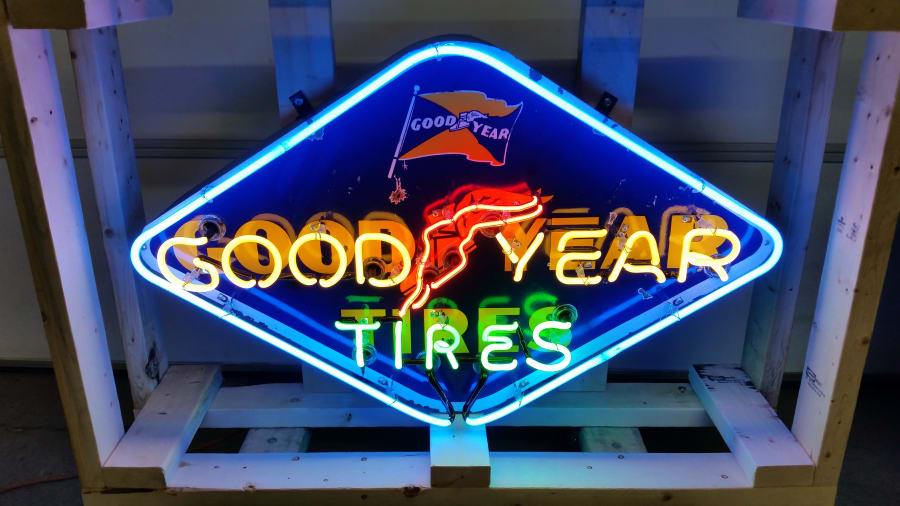 Goodyear Tires Neon Sign SSPN 37x23 at Denver 2016 as K62 - Mecum Auctions