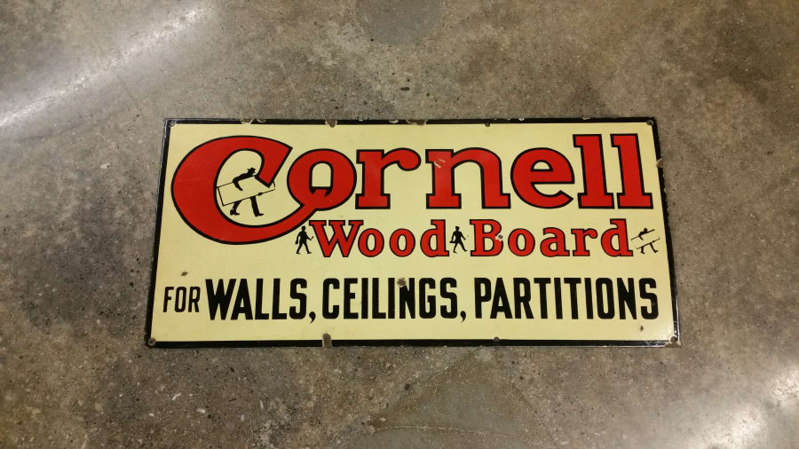 Cornell Wood Board Sign SSP 28x13 at Denver 2016 as J76 - Mecum Auctions