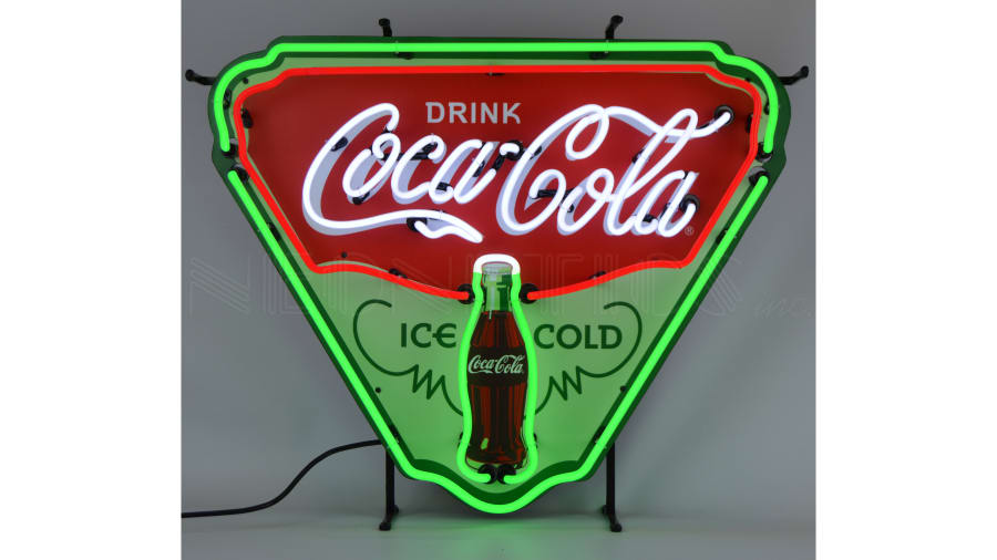 Coca-Cola Ice Cold Shield Neon Sign Hand-Made Reproduction at Denver ...