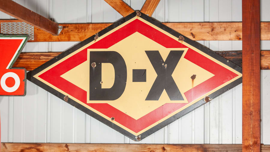 D-X Gasoline Double-Sided Porcelain Sign for sale at Elmer's Auto & Toy ...