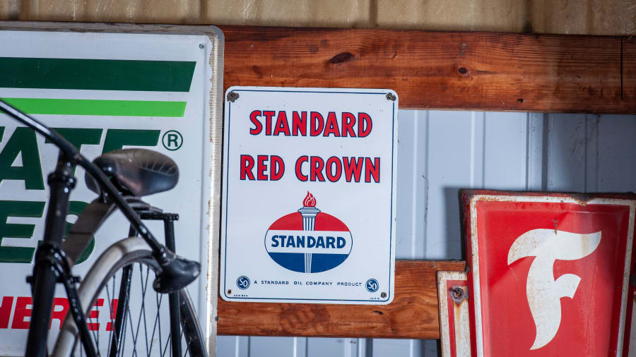 Standard Red Crown Single-Sided Tin Sign for Sale at Auction - Mecum ...
