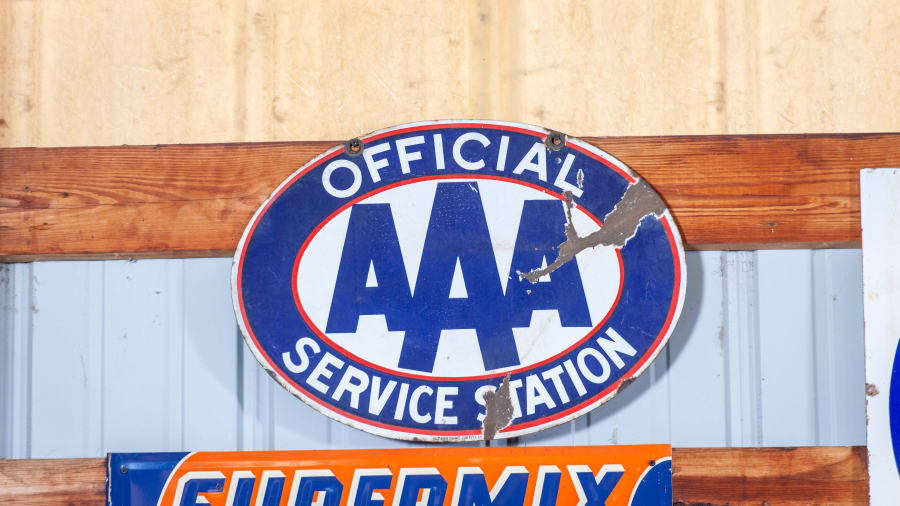 Official AAA Service Station Porcelain Sign for sale at Elmer's Auto ...