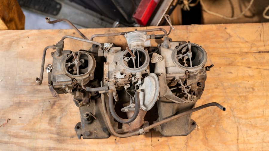 1958 Cadillac Tri-Power Intake at Elmer's Auto & Toy Museum Collection ...