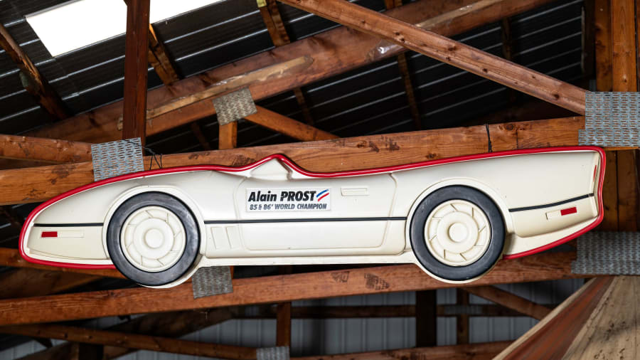 Alain Prost Corvette Hanging Display at Elmer's Auto & Toy Museum ...