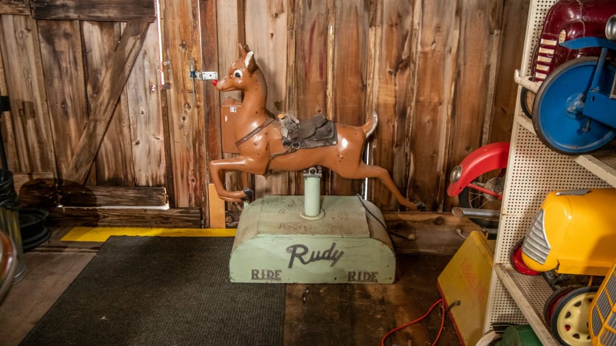 Rudolph Coin-Operated Kiddie Ride at Elmer's Auto & Toy Museum ...