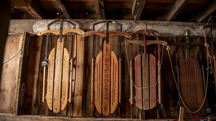 Speedaway Wooden Sled for sale at Elmer's Auto & Toy Museum Collection ...