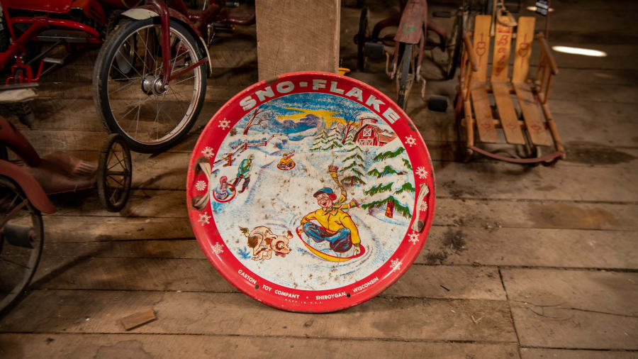 Garton Snowflake Sledding Saucer for sale at Elmer's Auto & Toy Museum ...