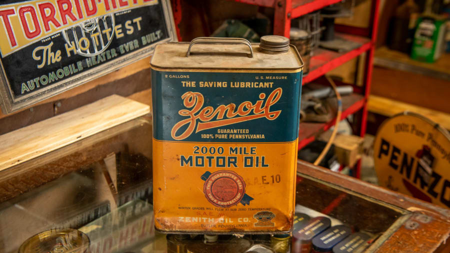 Zenoil Oil Can at Elmer's Auto & Toy Museum Collection 2022 as W244 ...