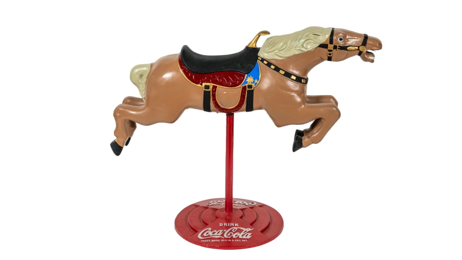 Carousel Horse On Coca-Cola Base for sale at Orlando 2022 as Z217 ...