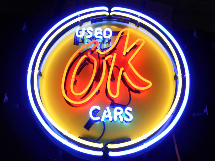 OK Cars Neon Sign at Kissimmee 2012 as Z133 - Mecum Auctions