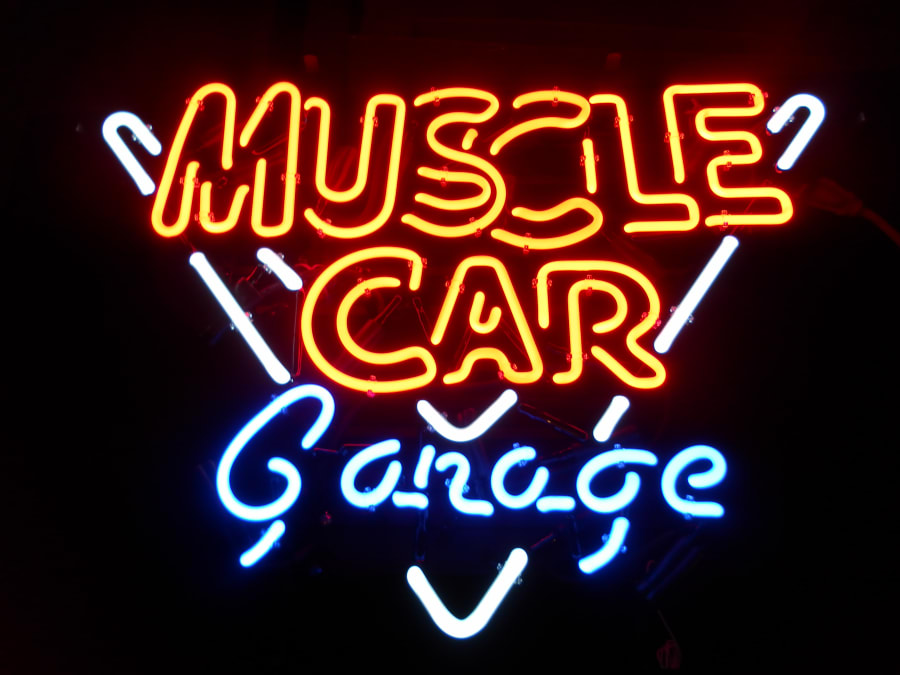 Muscle Car Garage Neon Sign for sale at Kissimmee 2012 as Z531 - Mecum ...