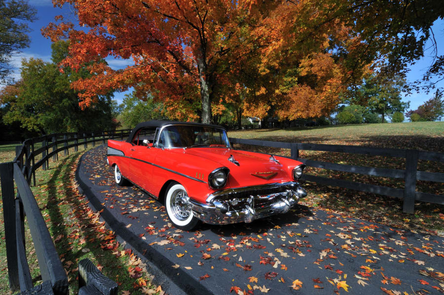 1957 Chevrolet Bel Air Convertible at Kissimmee 2013 as T249 - Mecum ...