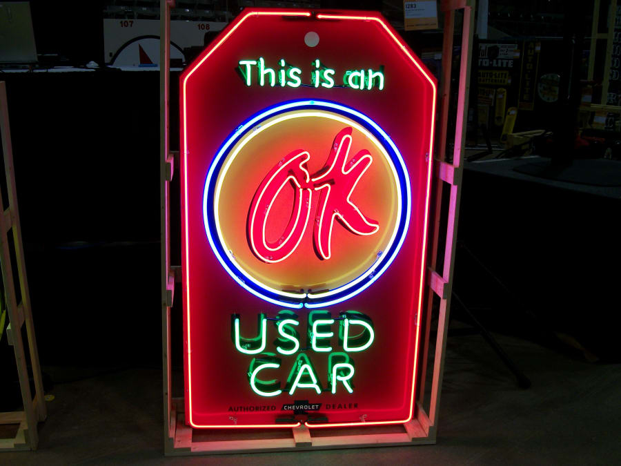 OK Tag Neon Sign for Sale at Auction - Mecum Auctions
